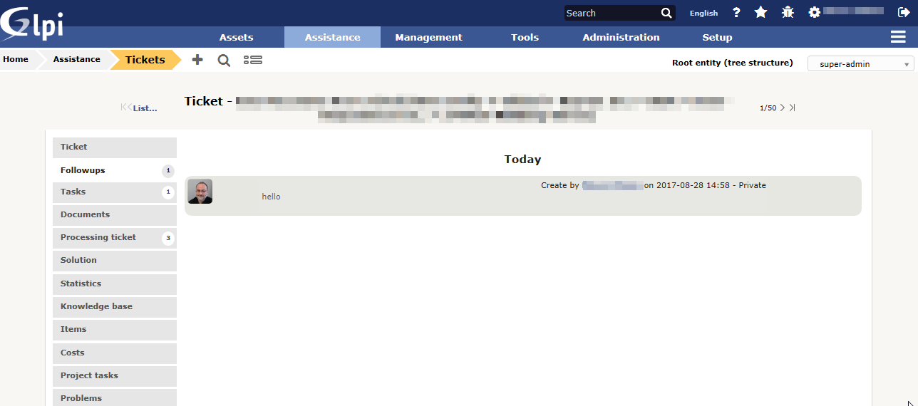 [9.2] adding a followup on solved ticket is not harmonized · Issue #2656 · glpi-project/glpi ...