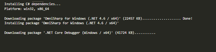 Always show "Downloading package 'OmniSharp (.NET 4.6 / x64)' (12310 KB) ." · Issue #1028 ...