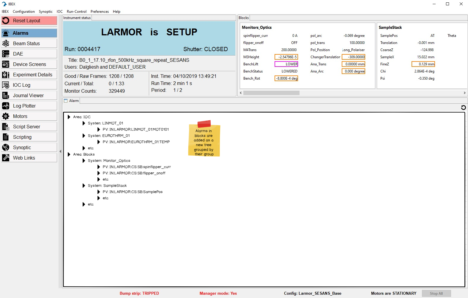Discussion: Alarm view potentially confusing when compared to blocks · Issue #4707 ...