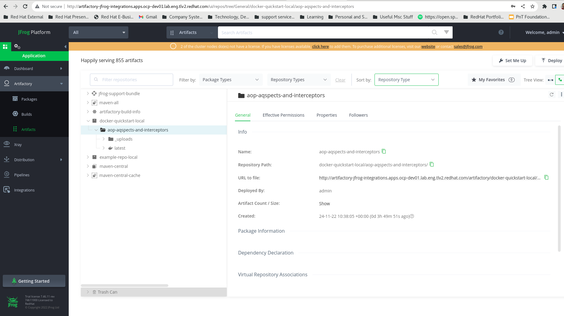 GitHub - zvigrinberg/jfrog-integrations-openshift: Validate ...