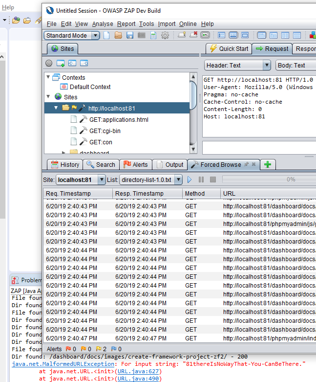 bruteforce: Unhandled exception when original request doesn't have trailing slash · Issue #5435 ...