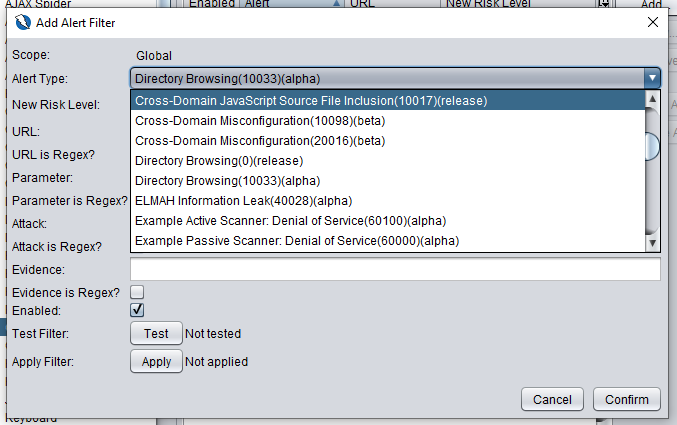AlertFilters: Unable to differentiate scan rules with same name in the UI · Issue #5699 ...