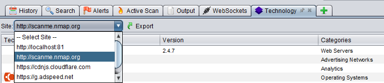 Enhancement: Wappalyzer API Output Suggestions · Issue #5800 · zaproxy/zaproxy · GitHub