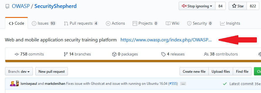 Repo details need update · Issue #558 · OWASP/SecurityShepherd · GitHub