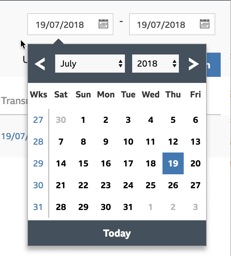 Week Range Doesn T Highlight The Currently Selected Day If It Is In That Range · Issue 1433