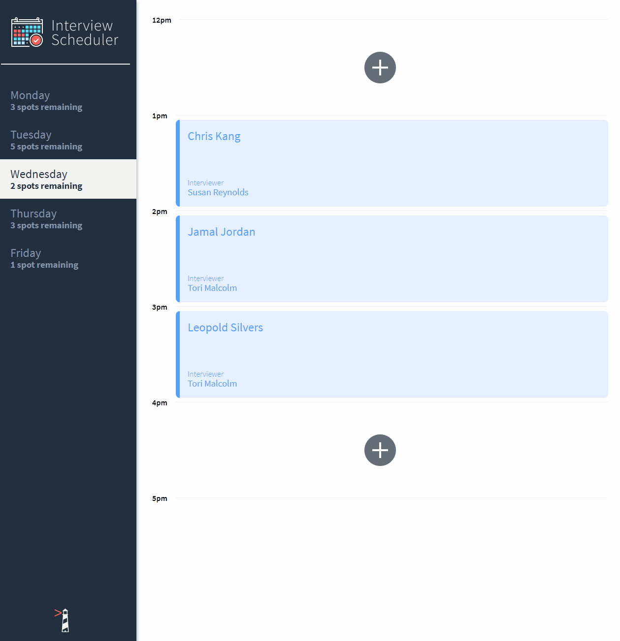 GitHub - chriskang24/scheduler: A single-page application using ReactJS ...