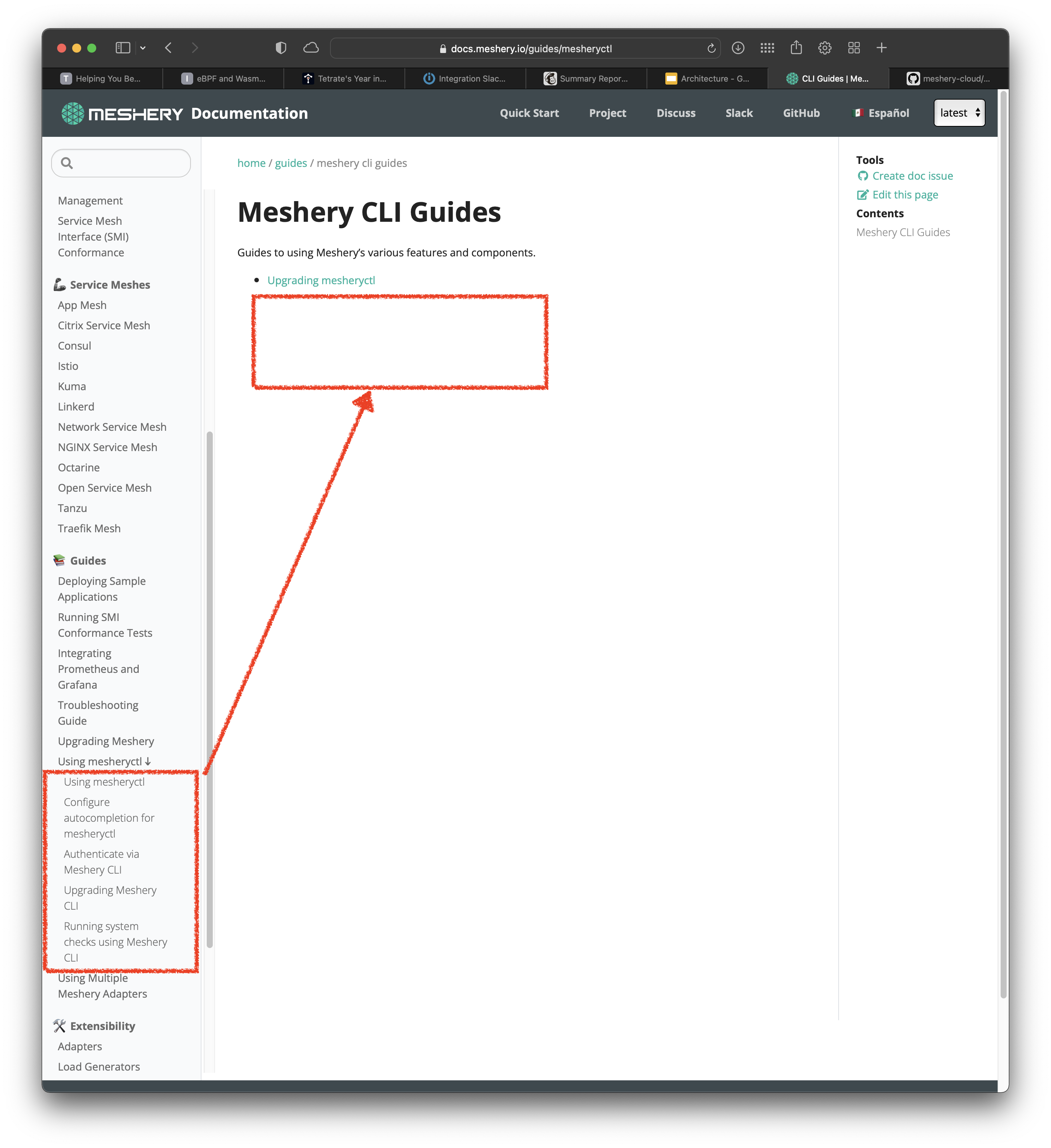 [Docs] Add all `mesheryctl` guides to bulleted collection · Issue #4935 · meshery/meshery · GitHub