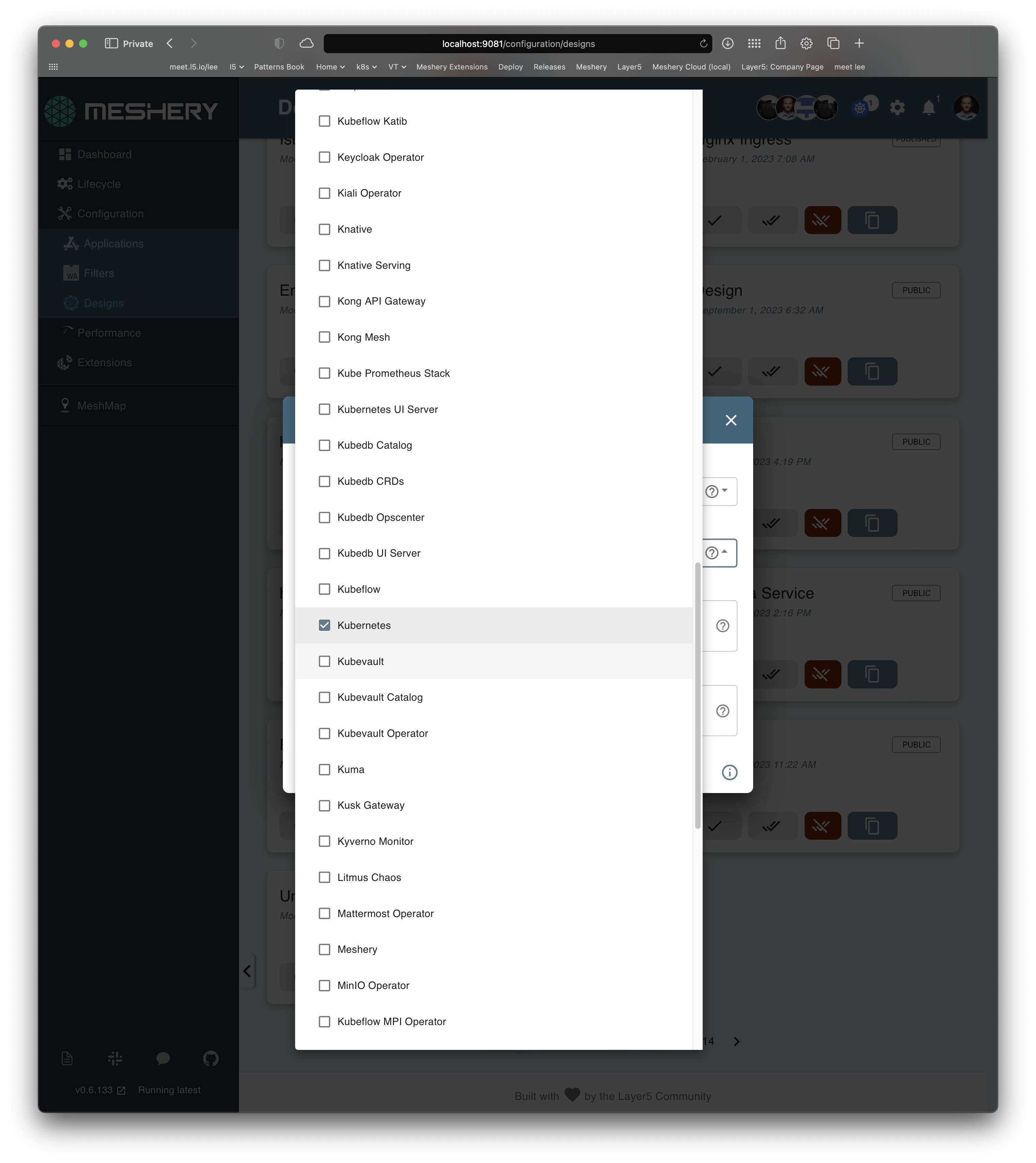 [UI] Designs: Technology selection - Alphabetical sorting and support for multiple selections ...