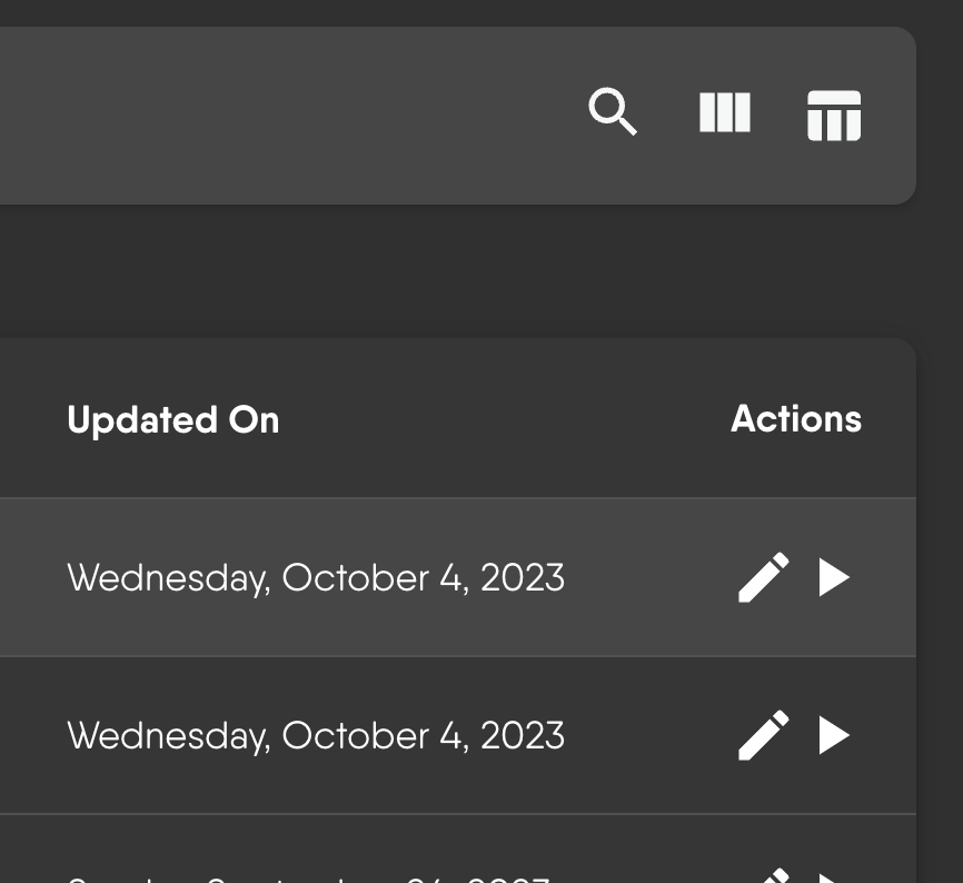 [UI] Performance: Table vs Grid icons need swapped on activity toolbar · Issue #9023 · meshery ...
