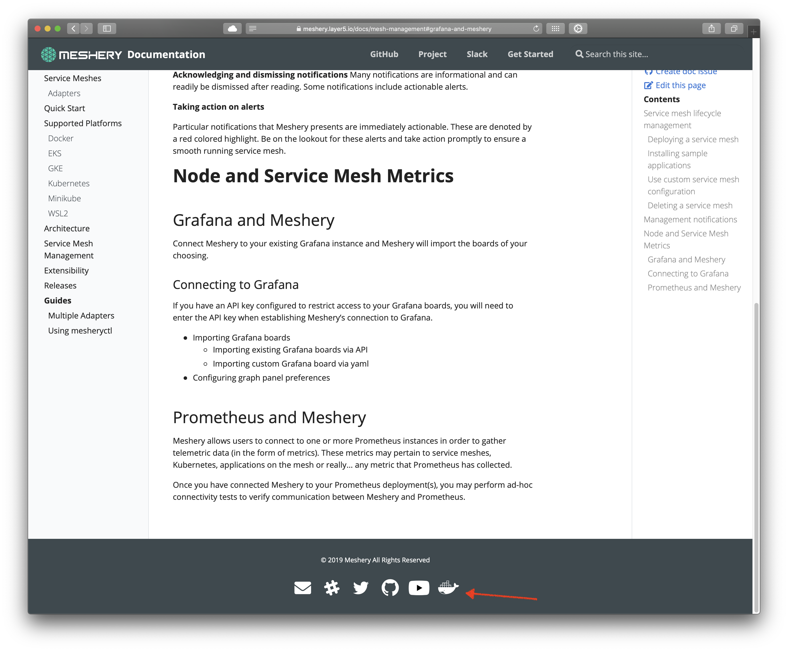 Docs: Footer Formatting · Issue #870 · meshery/meshery · GitHub
