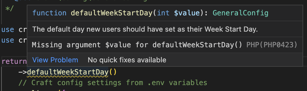 [4.x]: Long docblock comments for config fluent model setters · Issue ...