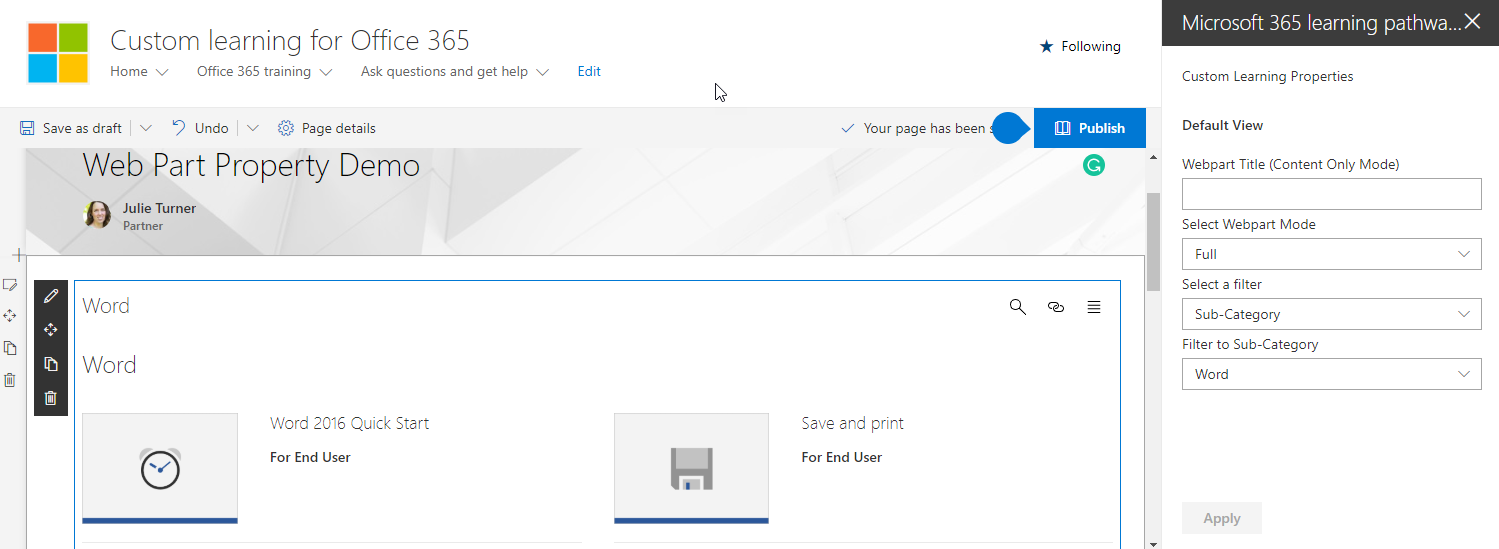 Relationship/Connection of the LearningPathways webpart · Issue #129 · pnp/custom-learning ...