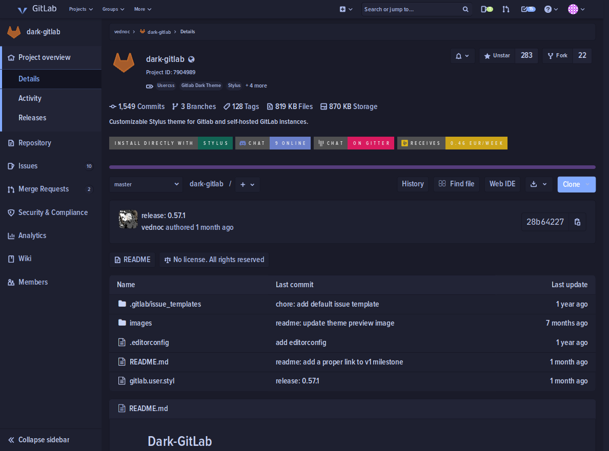 [OC] GitHub Moonlight (info in comments) : r/unixporn