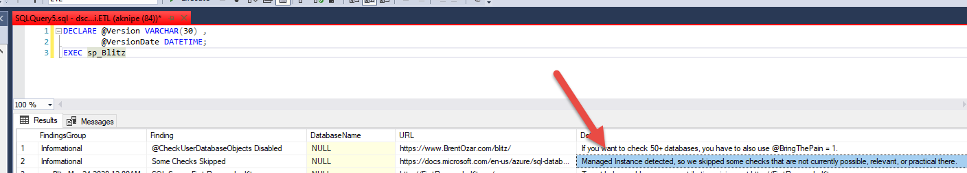 BlitzCache Errors on specifying Database in Azure Managed Instance · Issue #2353 · BrentOzarULTD ...