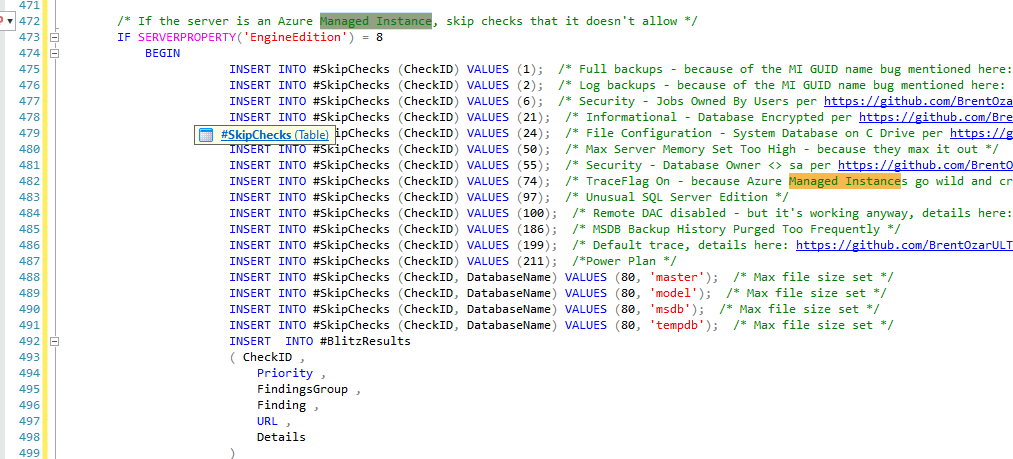 BlitzCache Errors on specifying Database in Azure Managed Instance · Issue #2353 · BrentOzarULTD ...