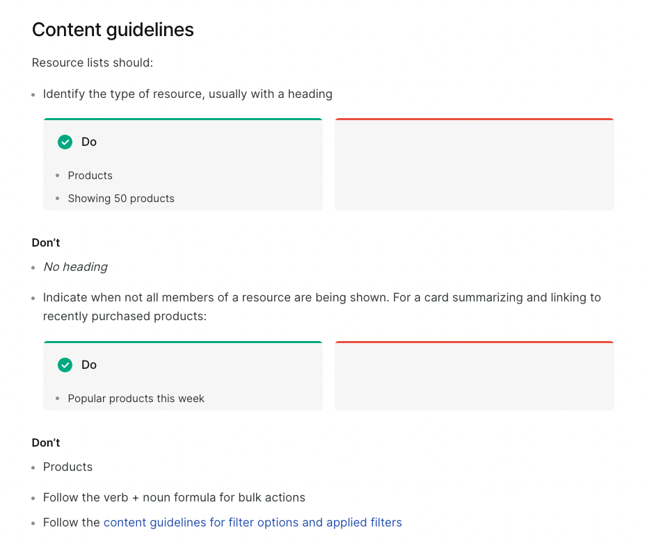 [polaris.shopify.com] ResourceList content guidelines are malformed · Issue #7267 · Shopify ...