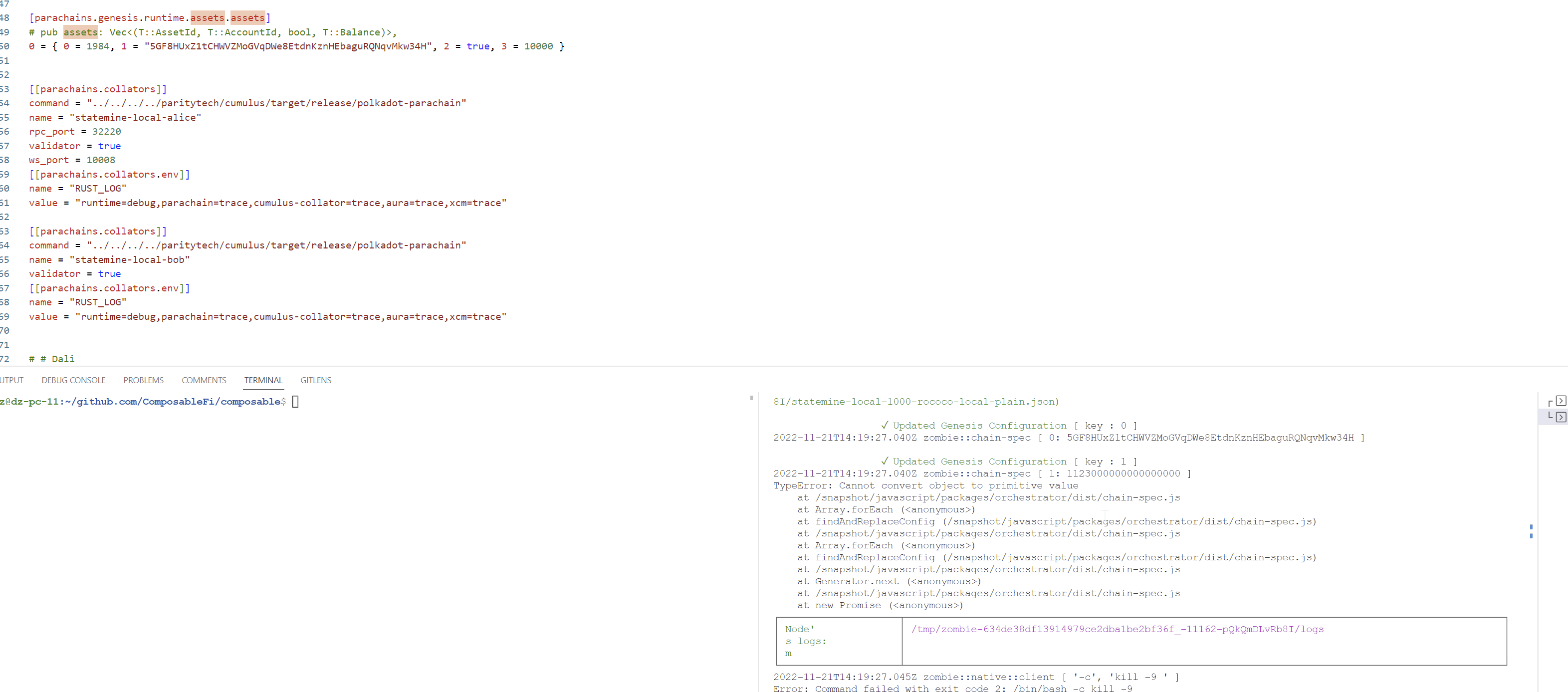 How To Express Parachain Balances Genesis · Issue 605 · Paritytechzombienet · Github 