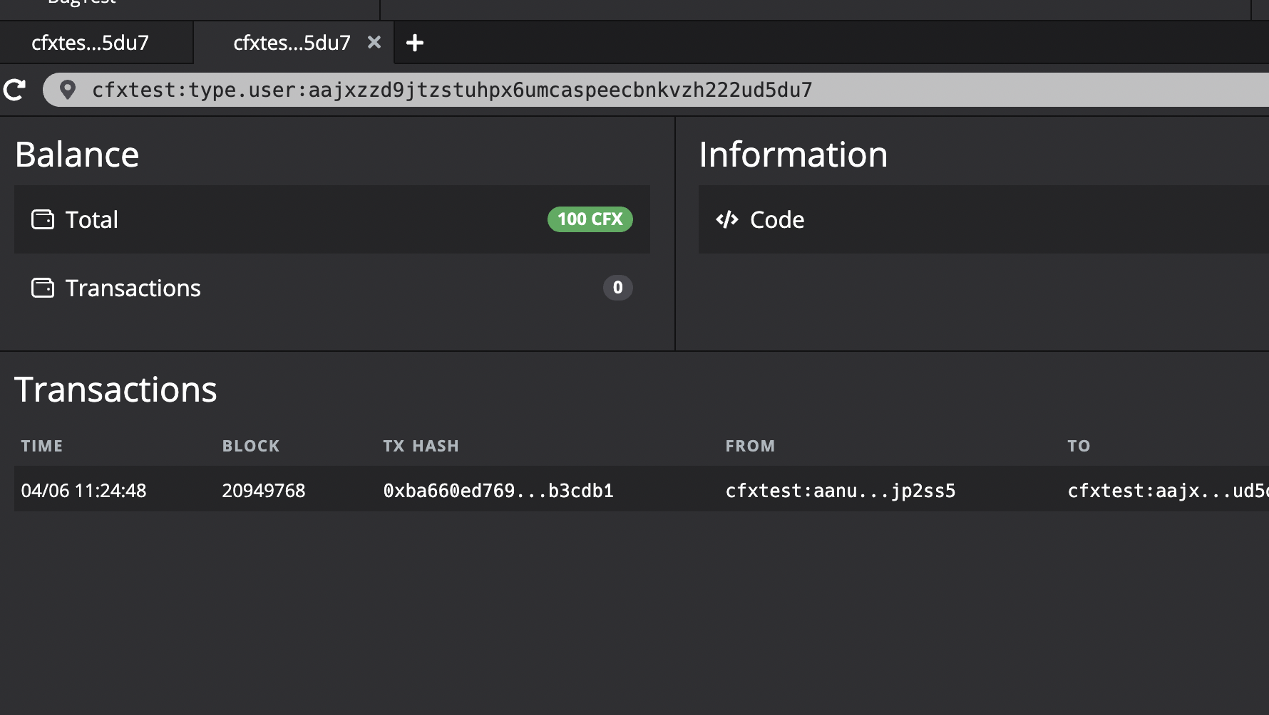 Unable to refresh account balance in explorer · Issue #82 · ObsidianLabs/ConfluxStudio · GitHub