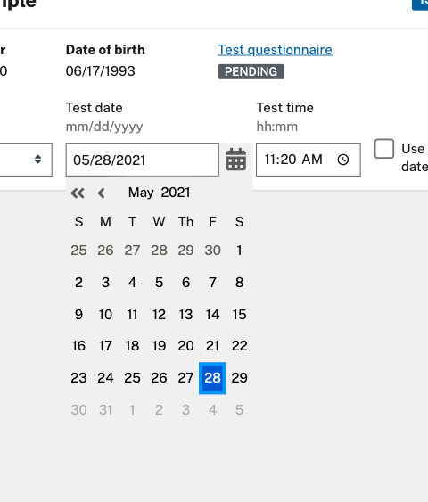 Change date picker background color · Issue #1738 · CDCgov/prime ...
