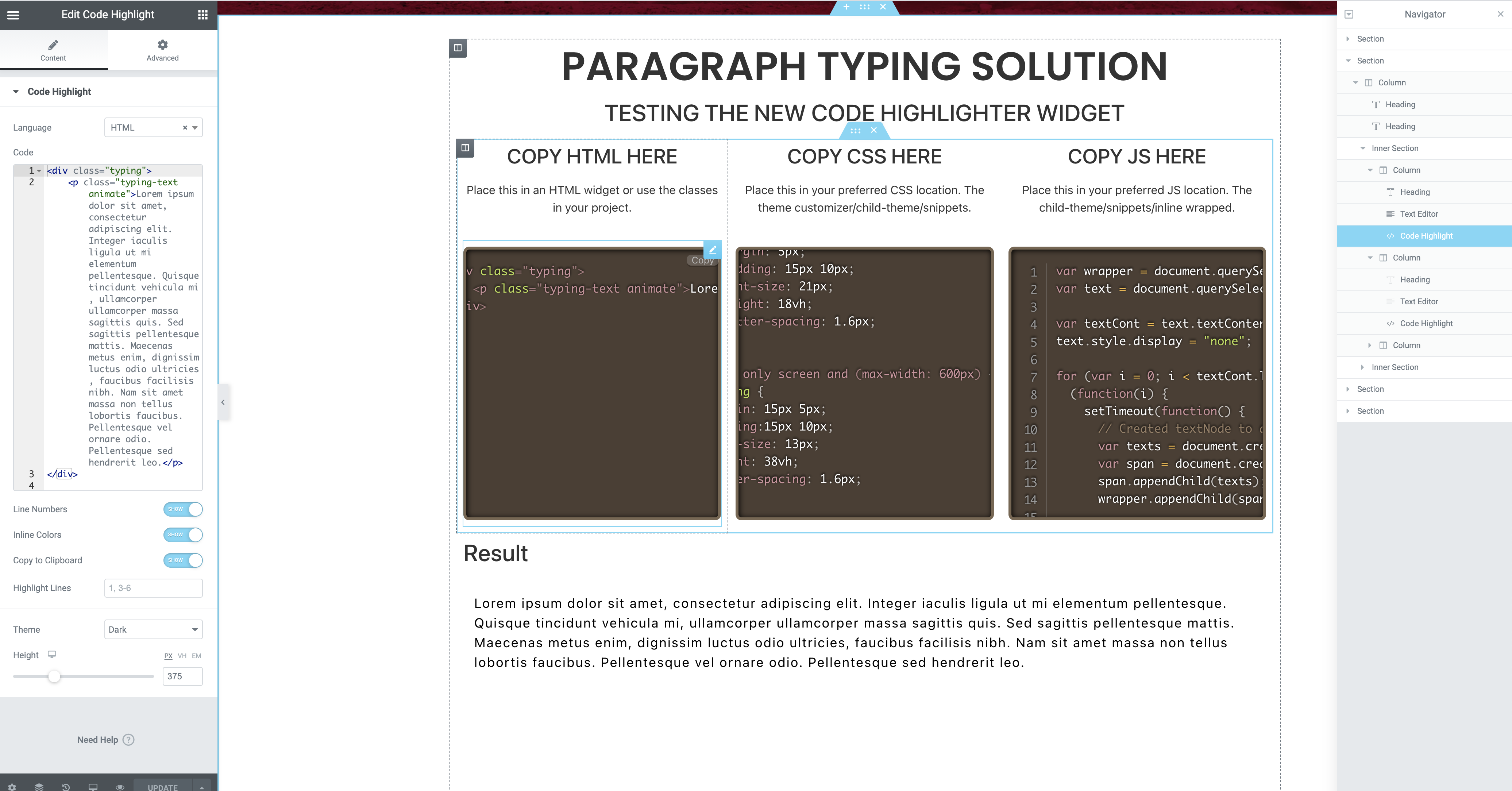 Please Add Word-Wrap to the Code Highlighter Widget · Issue #13577 · elementor/elementor · GitHub