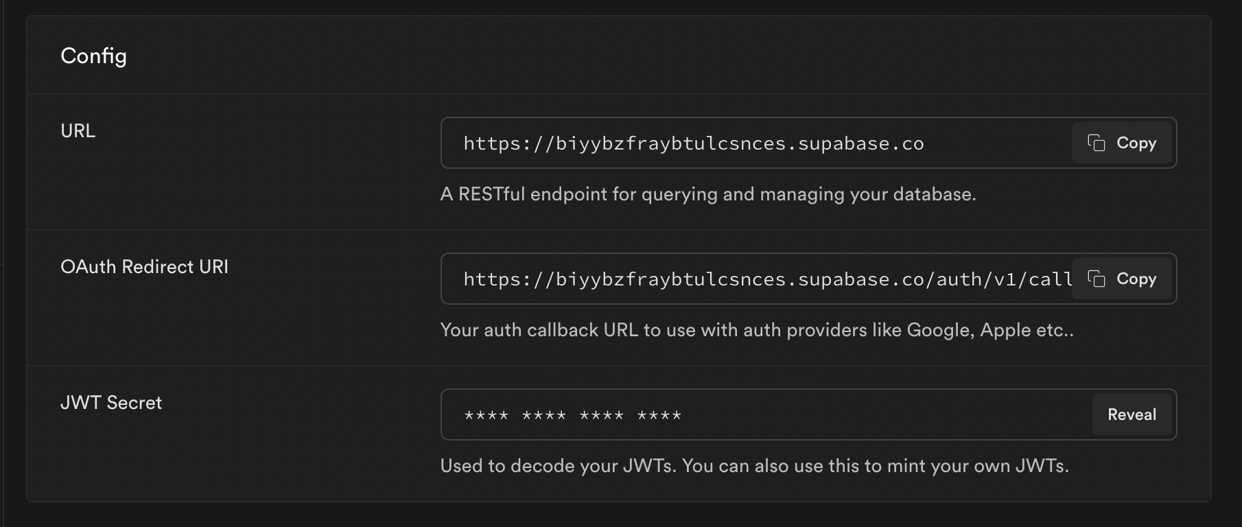 Make The Oauth Redirect Uri Easily Copyable · Issue 5322 · Supabase Supabase · Github