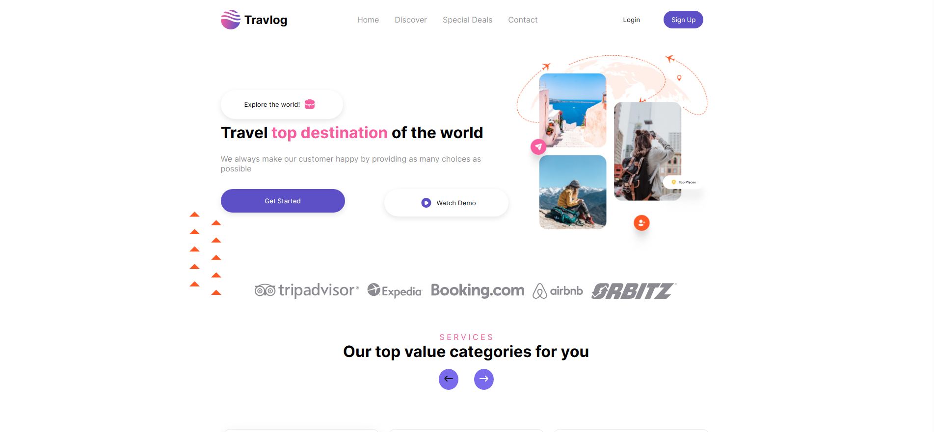 GitHub - armzacup00/landingpage-travlog
