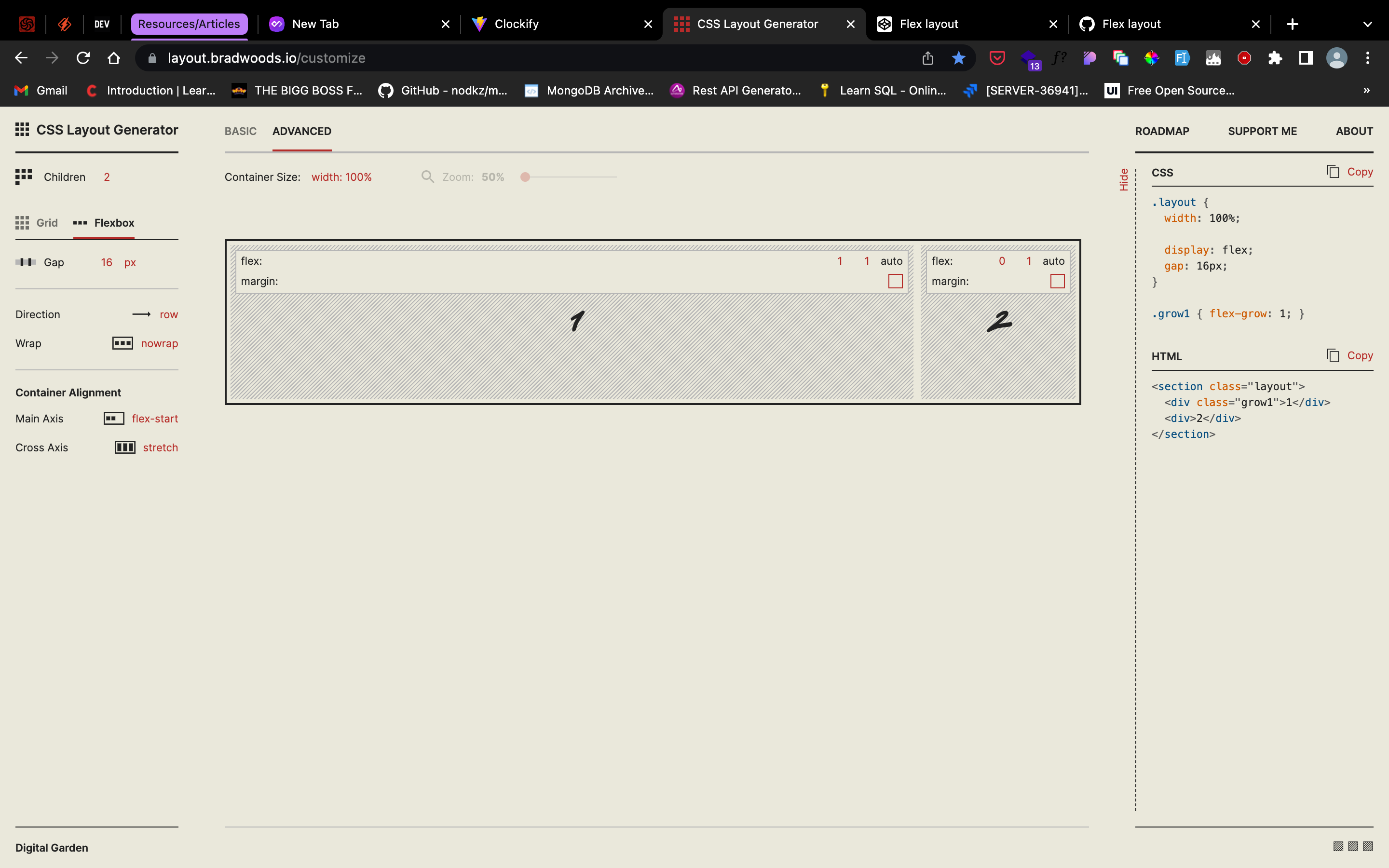 Flex layout · GitHub