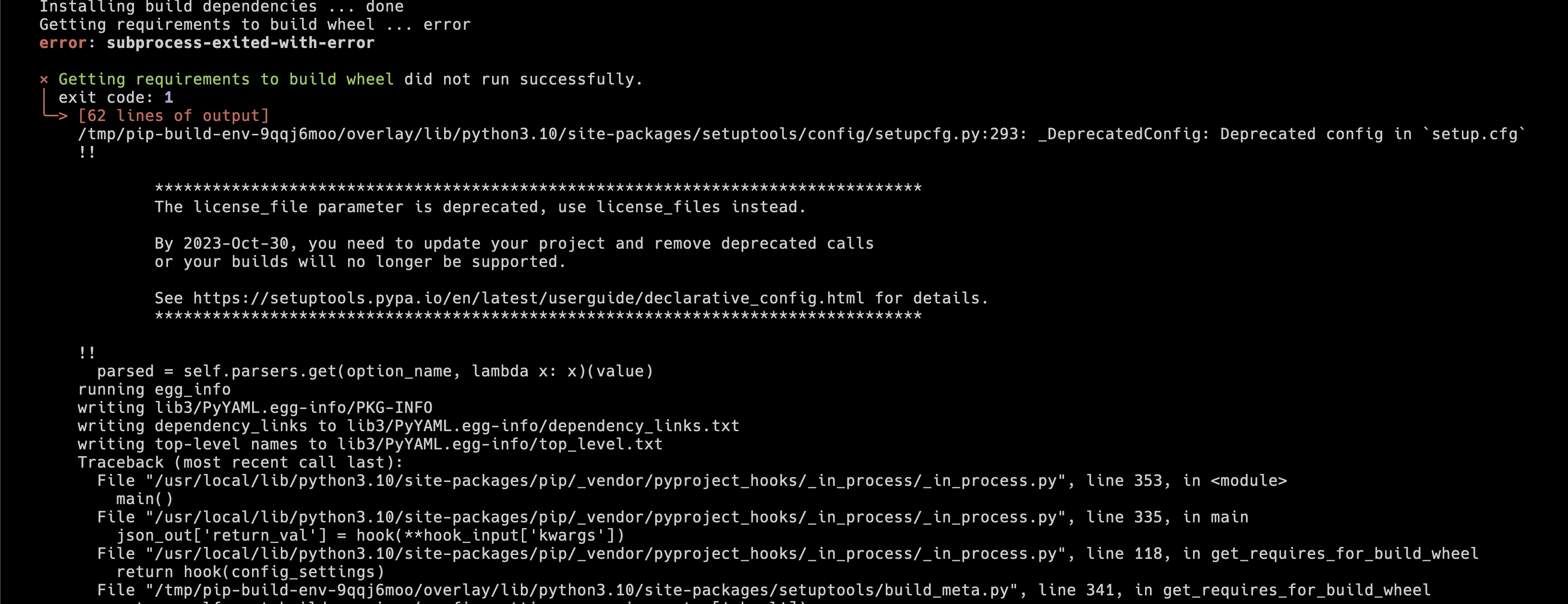 [bug] Error For When Collecting Pyyaml~ 5 3 From Detection Rules 0 1 0 · Issue 2942