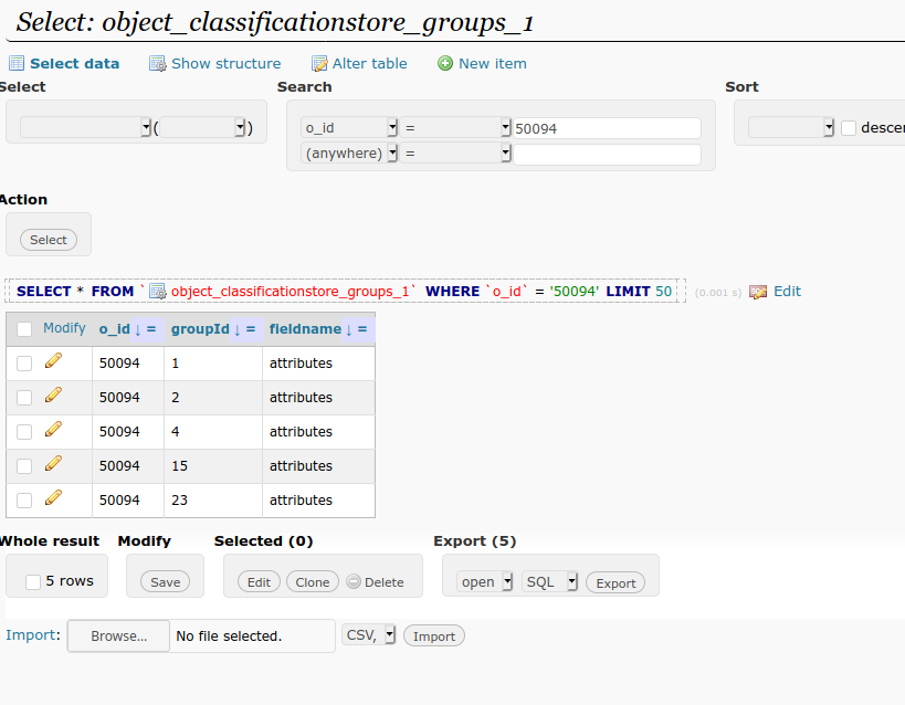 Classification store field only shows one group since pimcore 6.8.12 · Issue #8865 · pimcore ...