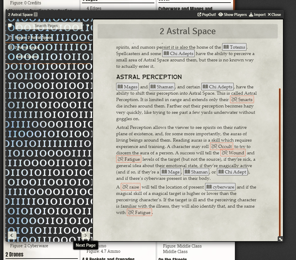 Sprawlrunner core rules not displaying correctly and cannot import from Compendium · Issue #4 ...