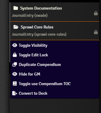 Sprawlrunner core rules not displaying correctly and cannot import from Compendium · Issue #4 ...