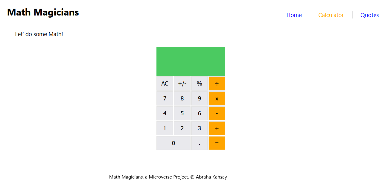 GitHub - AbrahaKahsay/math-magicians: Math Magicians is a calculator application built with ...