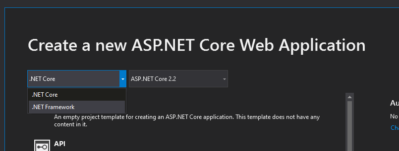 What is a valid configuration for hosting an ASP.NET Core SignalR server in an ASP.NET Web ...