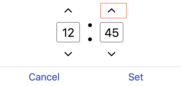 Feature Add The Possibility To Increment Hour Thru Minute Selector · Issue 281 1122