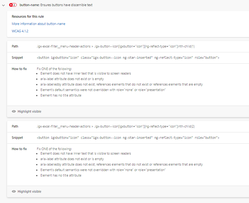 Accessibility issues with Grid and sub controls like Excel Style Filtering · Issue #9028 ...
