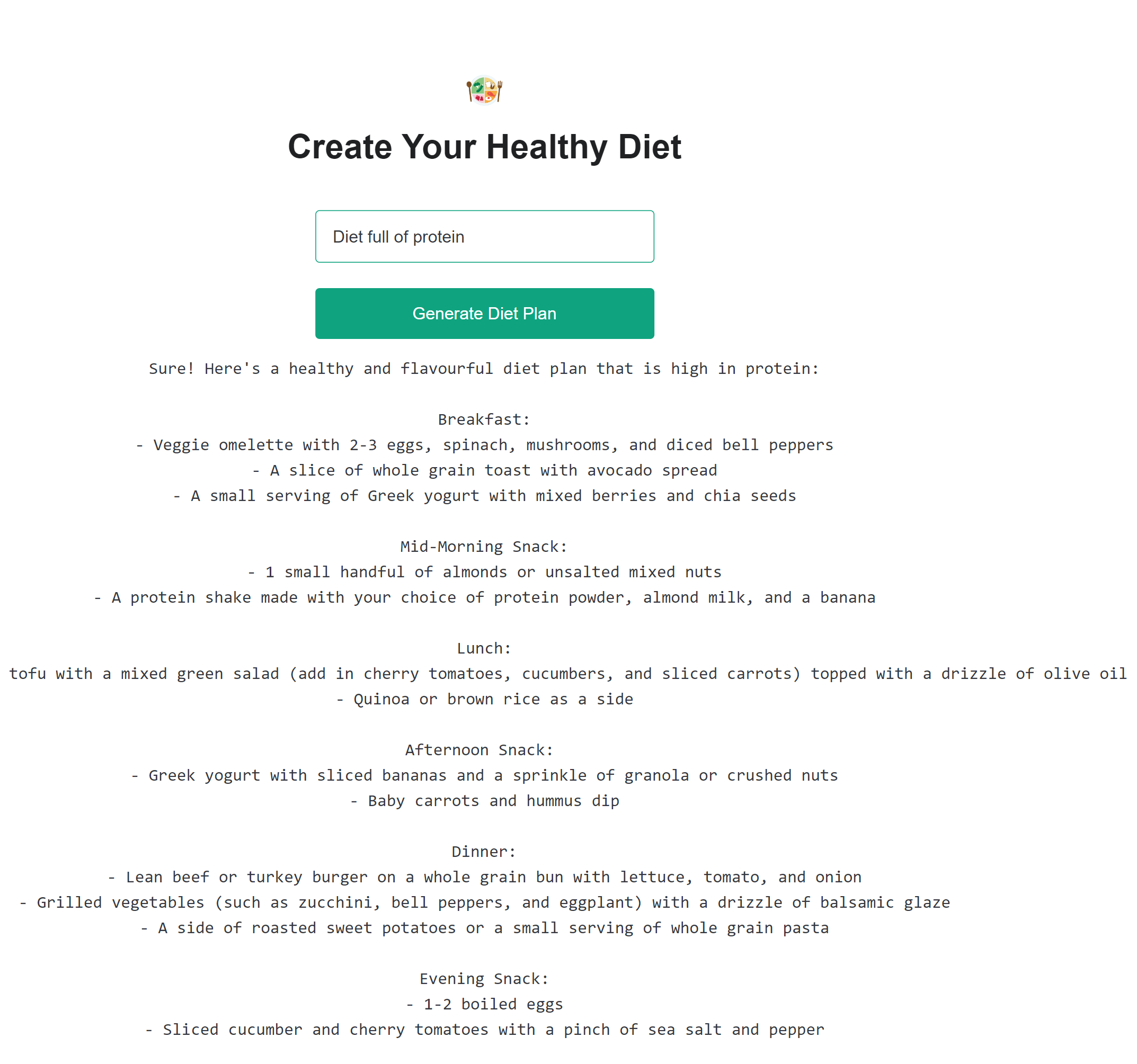 GitHub - VikasSingh1234/Diet-Planner-using-ChatGPT: It is a REACT ...