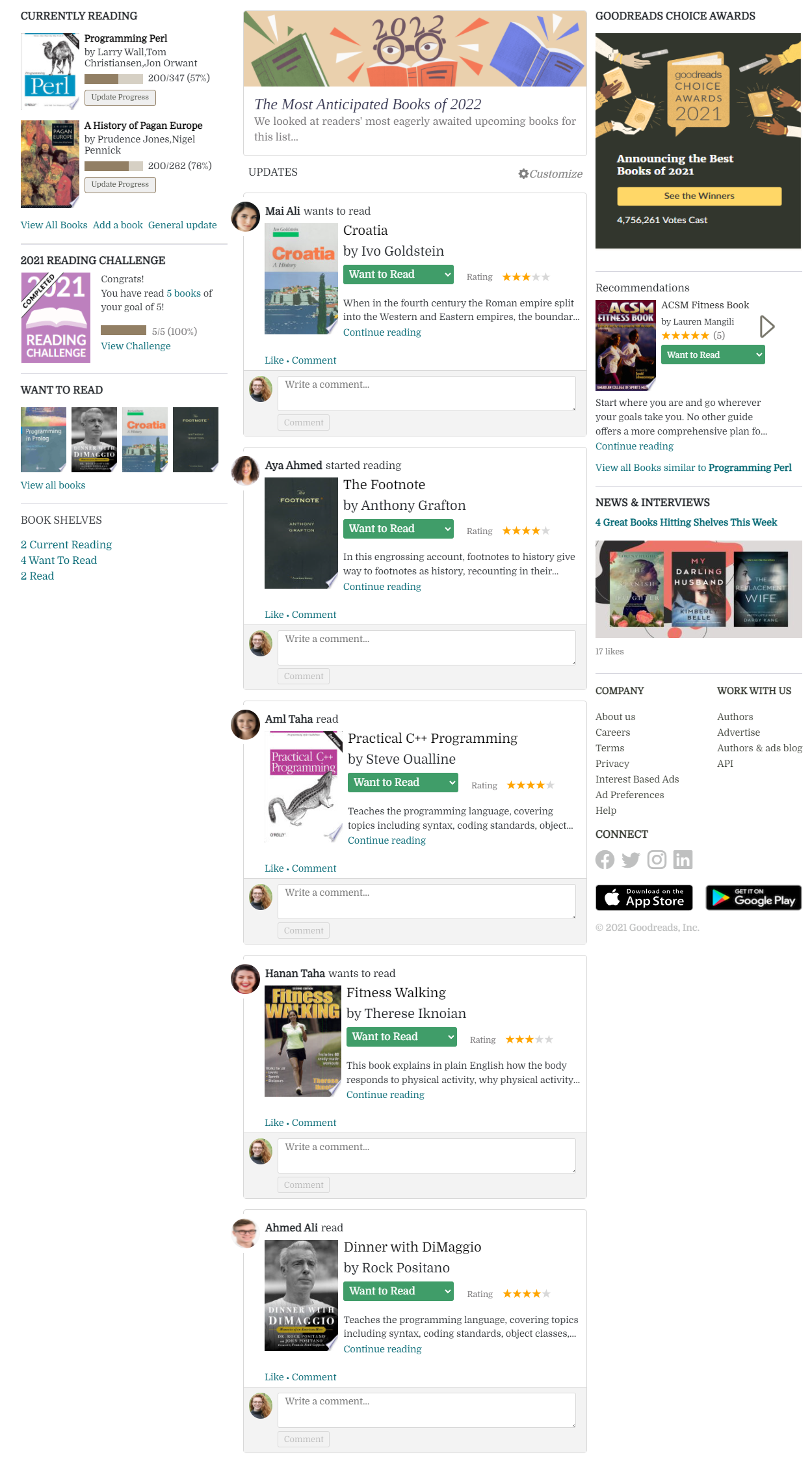 GitHub - faten-sawy/GoodReads-Home-Page-clone