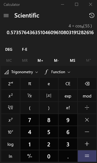Trig functions are not working when divided · Issue #1873 · microsoft ...