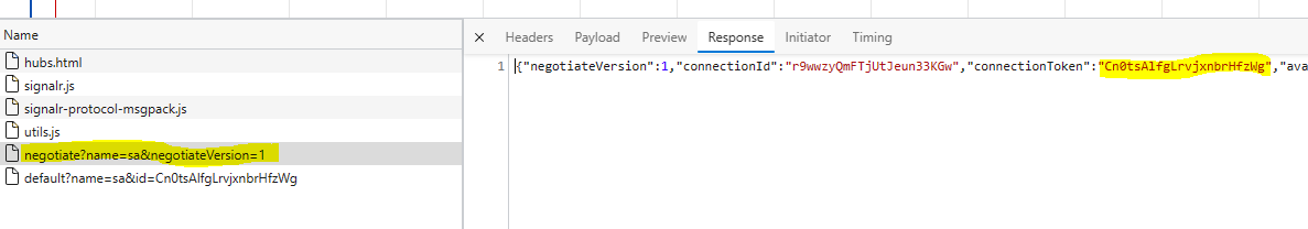 SignalR - Connect - Response 404 No Connection with that ID - No Scaling · Issue #46929 · dotnet ...