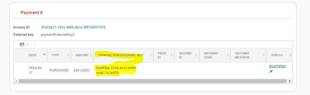 Transaction External key not saving while creating Invoice Payment ... Transaction External key not saving while creating Invoice Payment ...