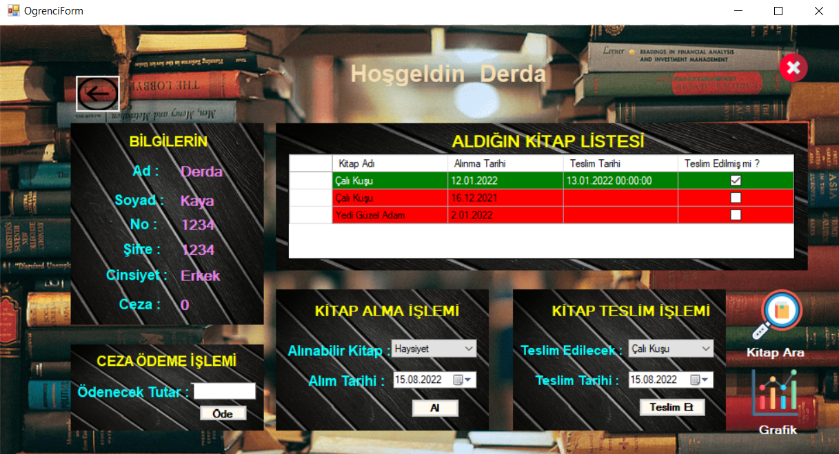 GitHub - melikeay45/Kutuphane-Otomansyonu: Katmanlı mimaride Access veritanbanı ve C# ...