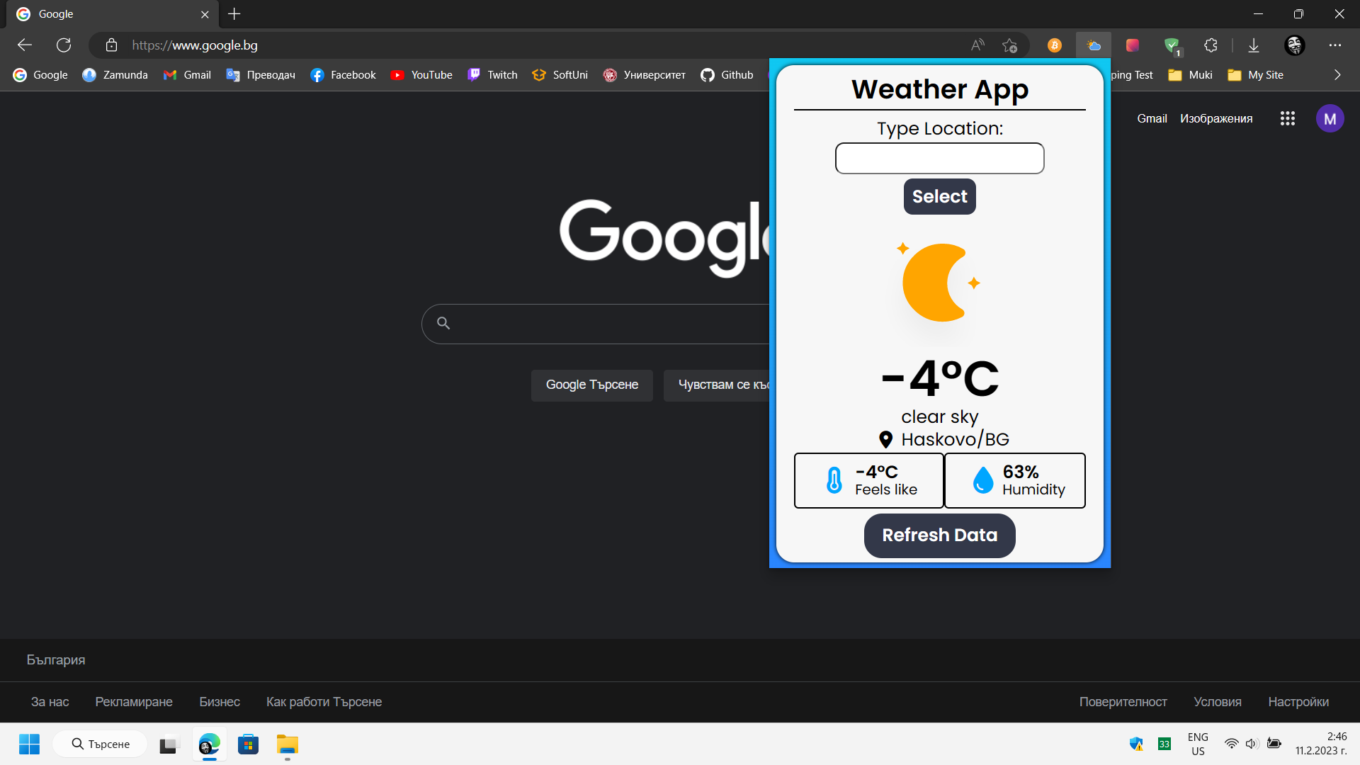 GitHub - muki01/Weather-Extension: This is browser extension for Weather