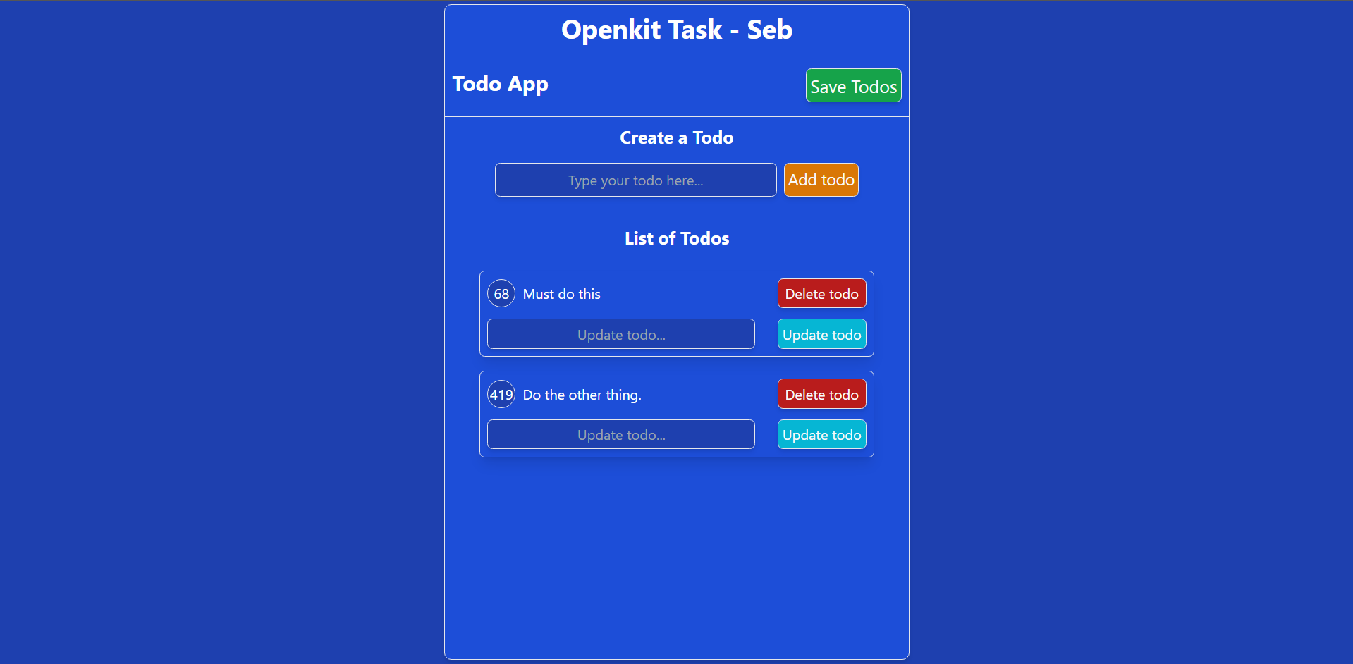 GitHub - sebastiangol/openkit-task-seb: Todo app using React, Redux, Firebase and TailwindCSS.