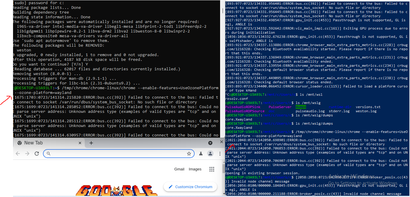 Intel Hd Wslg X Error Unable To Open Display 0 Xwayland Crash · Issue 375 · Microsoftwslg 