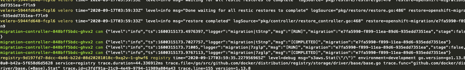 Aggregate collated migration logs in one place · Issue #612 · migtools/mig-controller · GitHub