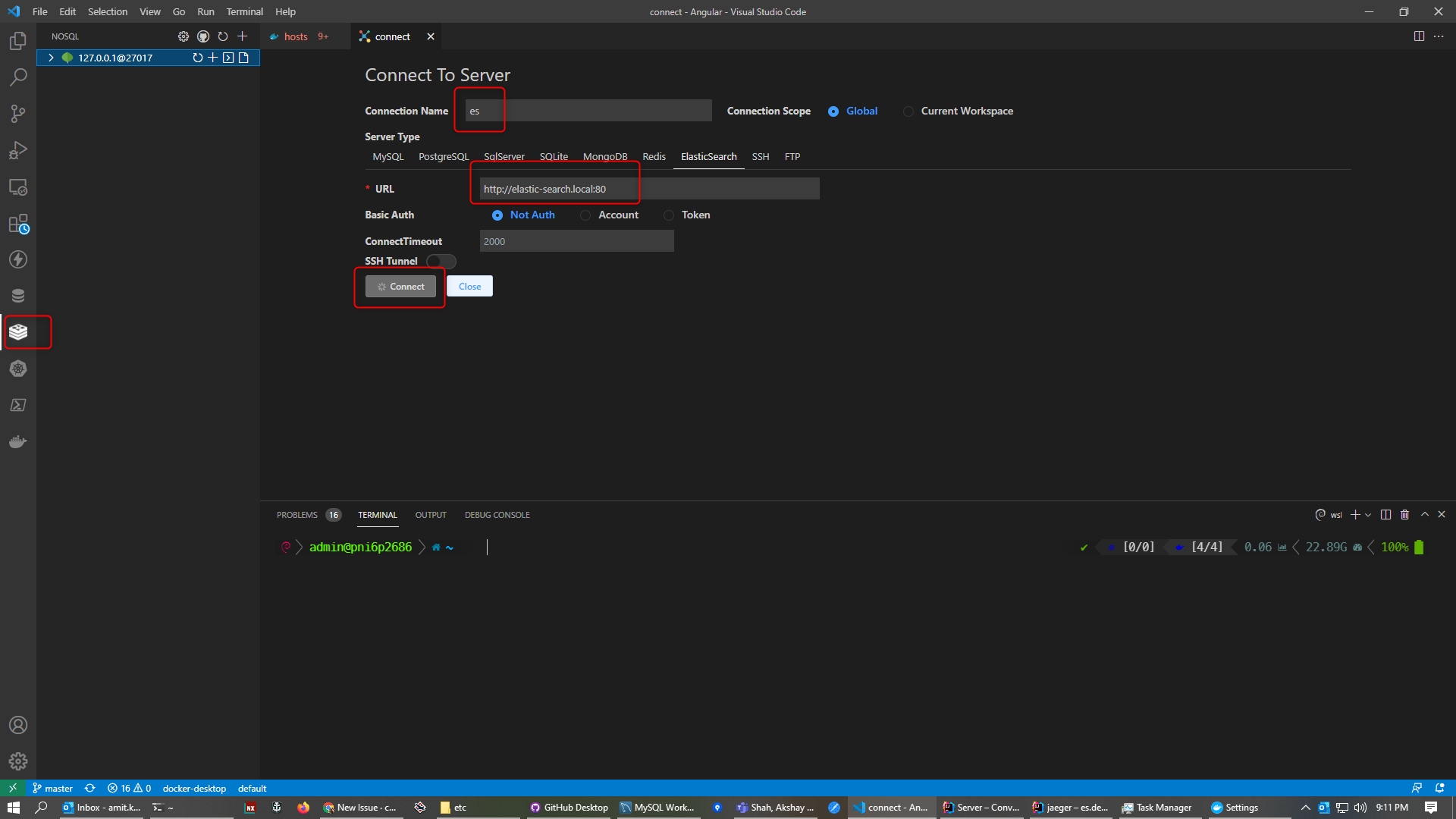Bug Unable To Connect Elasticsearch On Local Kubernetes With Domain Name · Issue 355