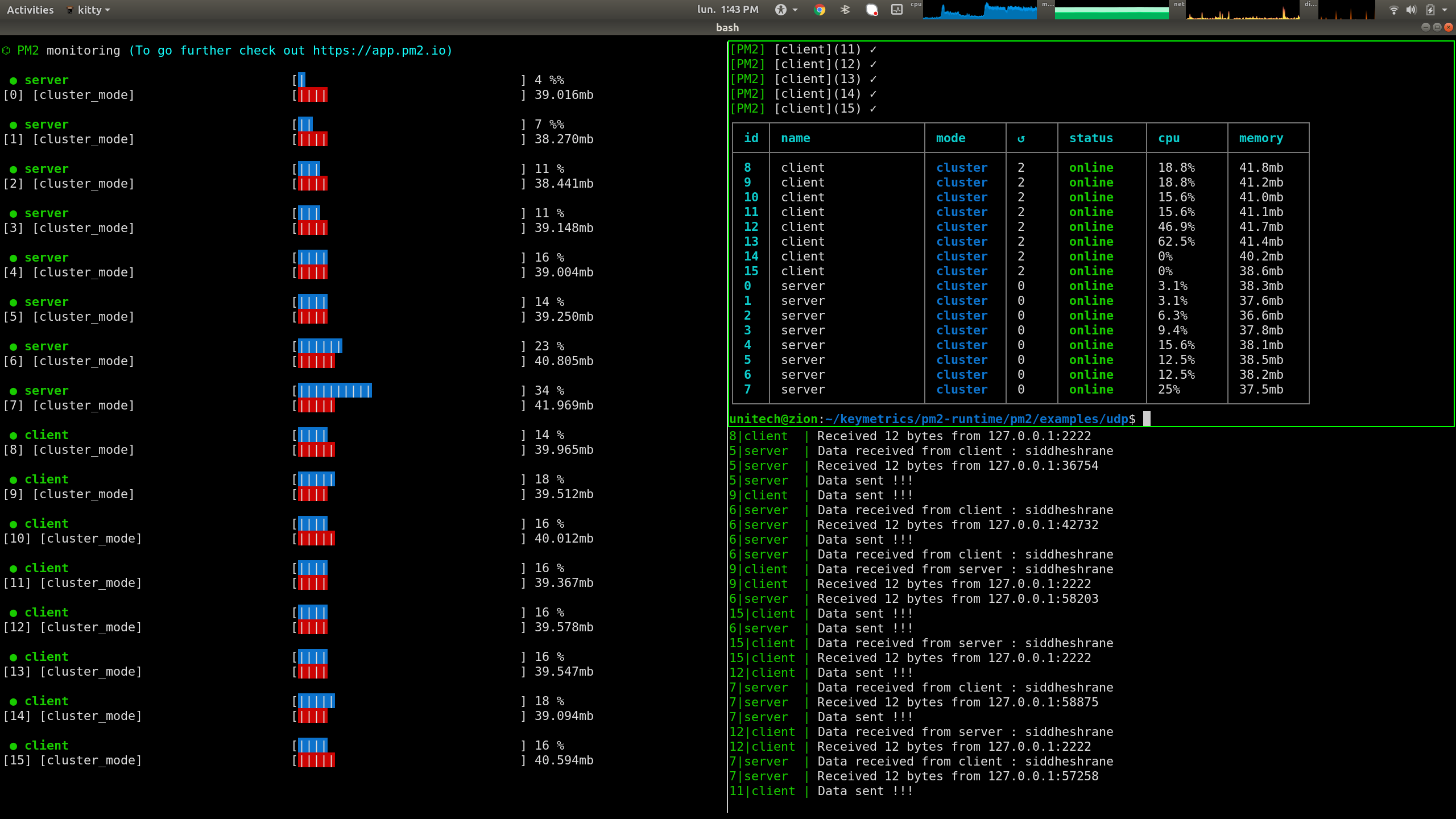 Pm2 Cluster Mode In A Udp Server · Issue 4861 · Unitechpm2 · Github 2223