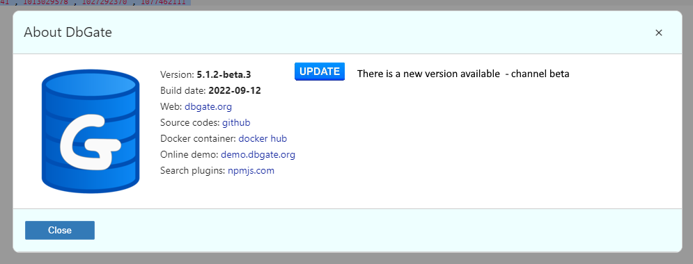 FEAT: New version notification · Issue #375 · dbgate/dbgate · GitHub