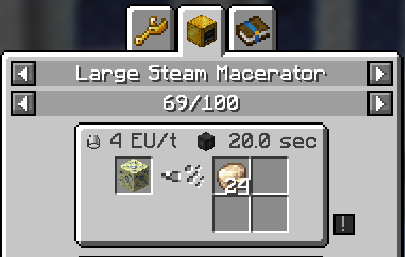 Incorrect Sheldonite ore recipe in large steam macerator · Issue #391 · TheStaticVoid/StaTech ...