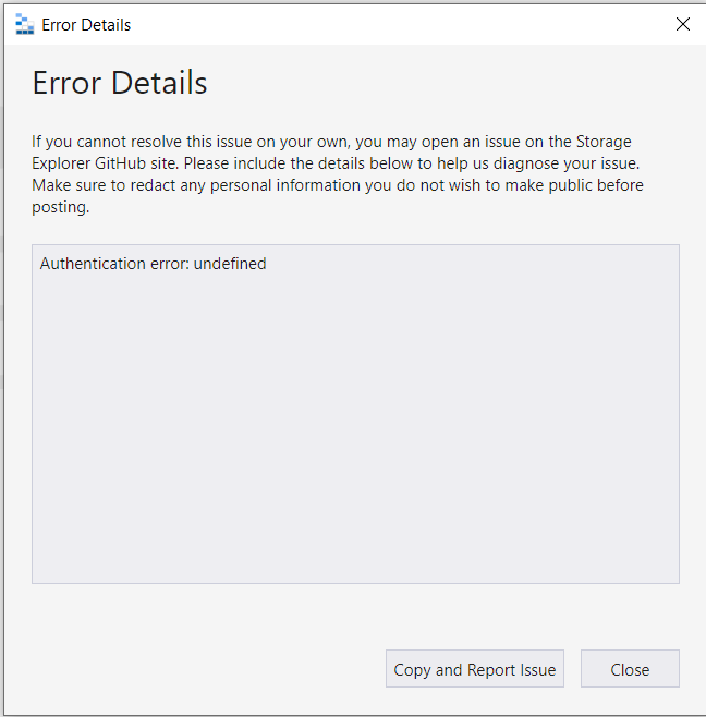 Authentication Error Undefined · Issue 4097 · Microsoft 9902